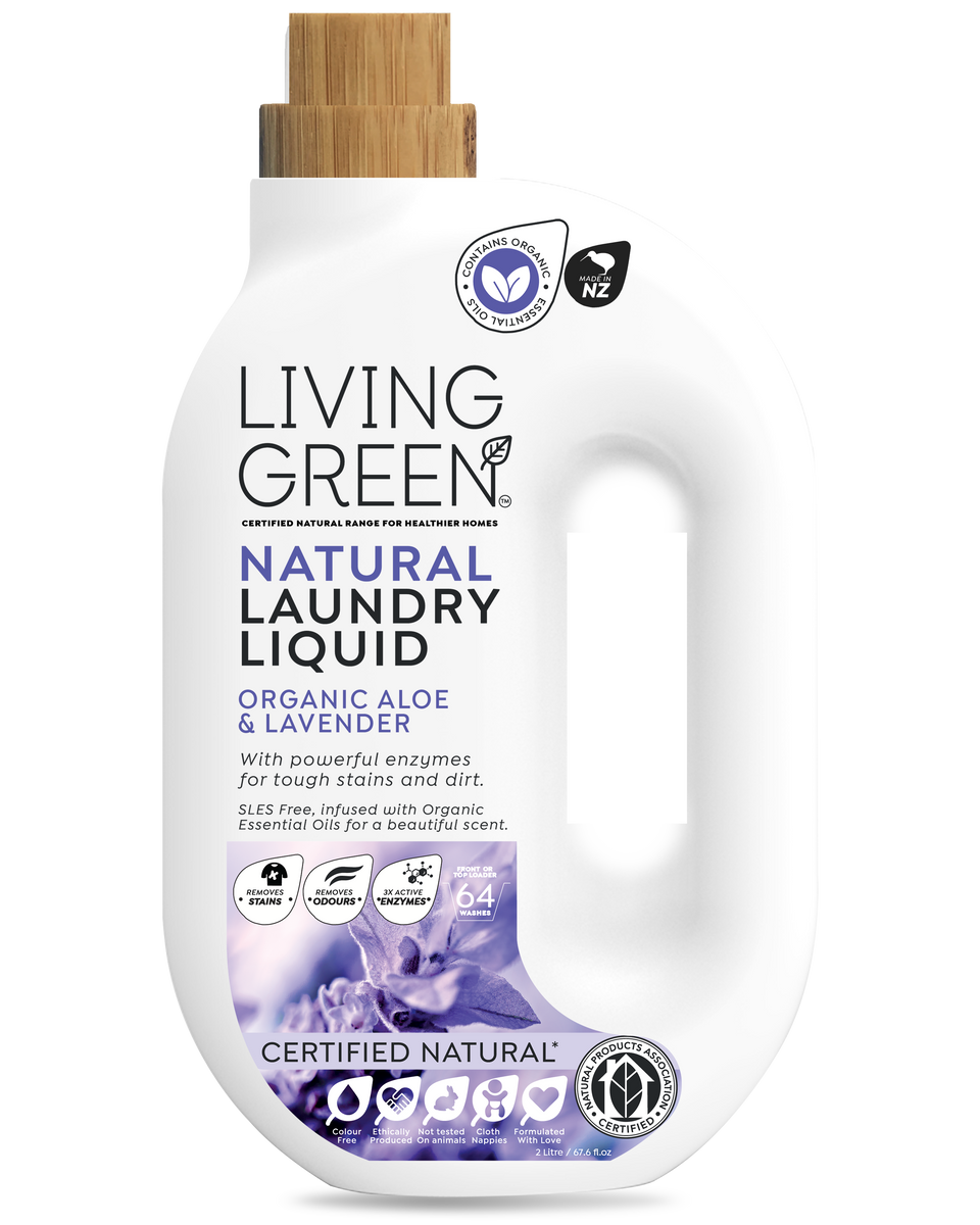 Living Green, Certified Natural Laundry Liquid, Organic Lavender and A ...